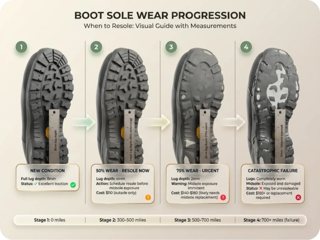 Hiking Boot Resoling Cost Guide: $75-$200 Breakdown